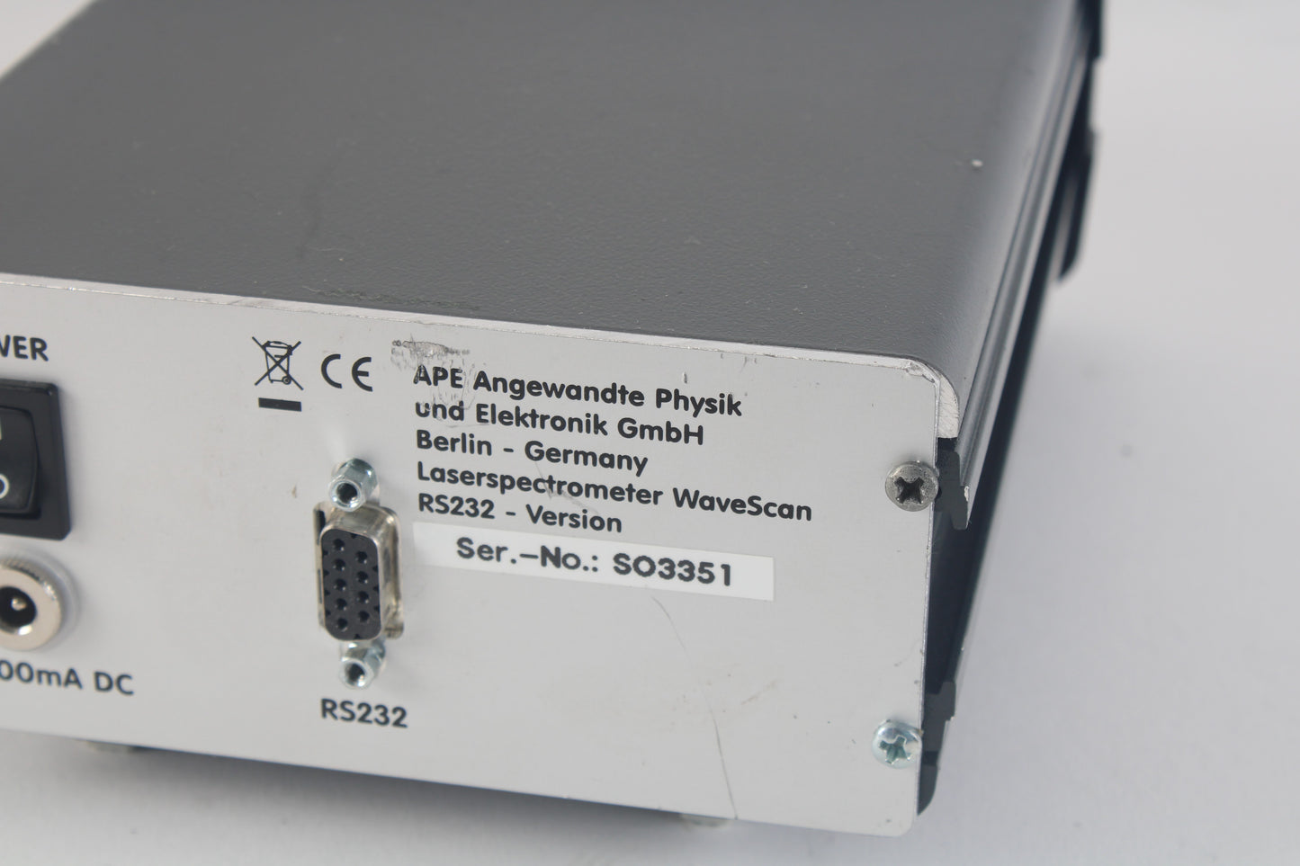 Ape WaveScan High Resolution Laserspectrometer - No Back Bumper – NTC Tech