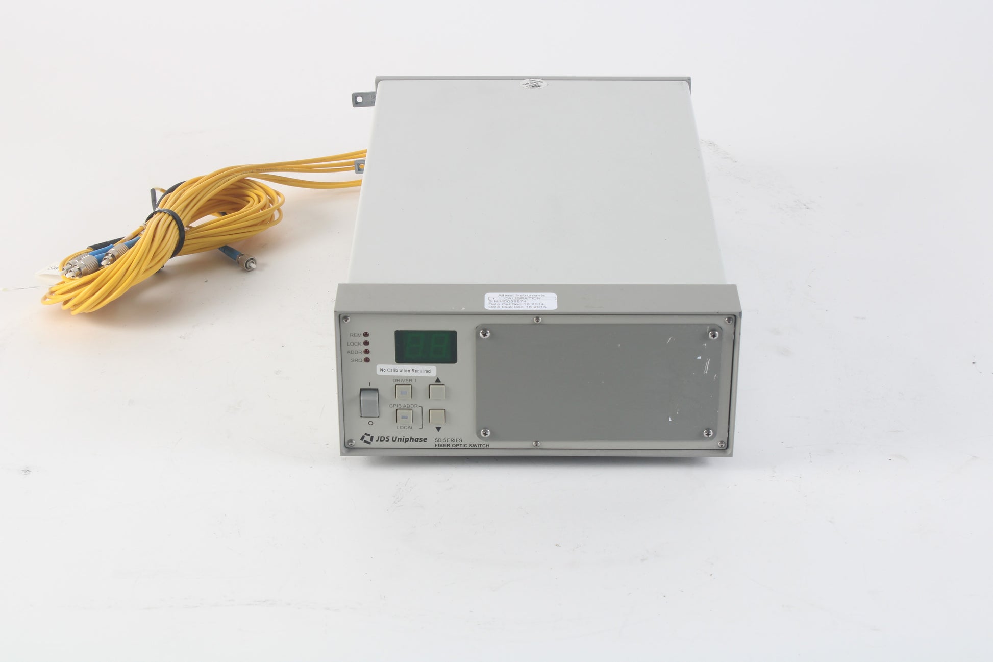 JDSU SB1C10061+27XF000SC Programmable Fiber Optic Switch - AS IS – NTC Tech