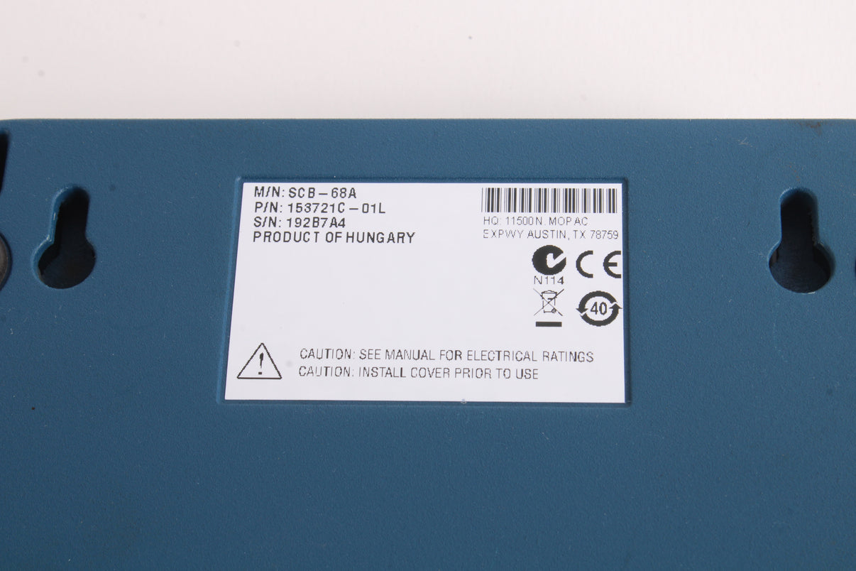 National Instruments NI SCB-68A Terminal Breakout Box (No cable) 15372 ...