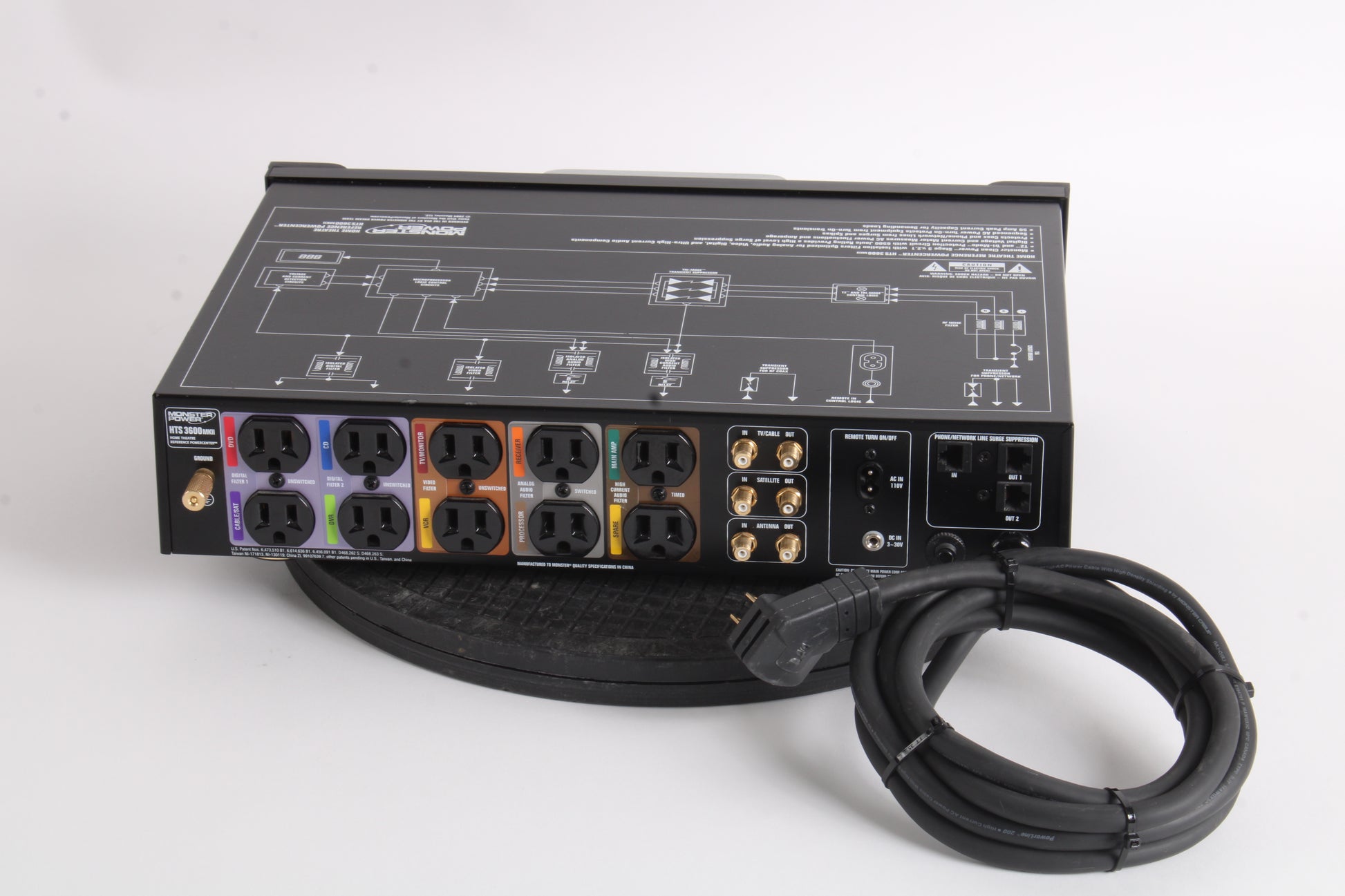 Monster HTS 3600 MKII 10-Outlet Power Center with Stage 3 Clean Power ...