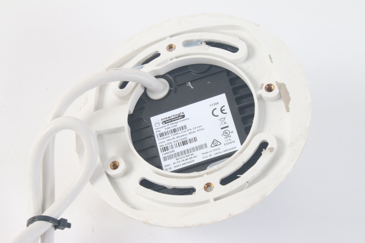 Interlogix TVW-3120 Intrusion IP Megapixel WiFi Wedge Camera W/ Bracke – NTC Tech