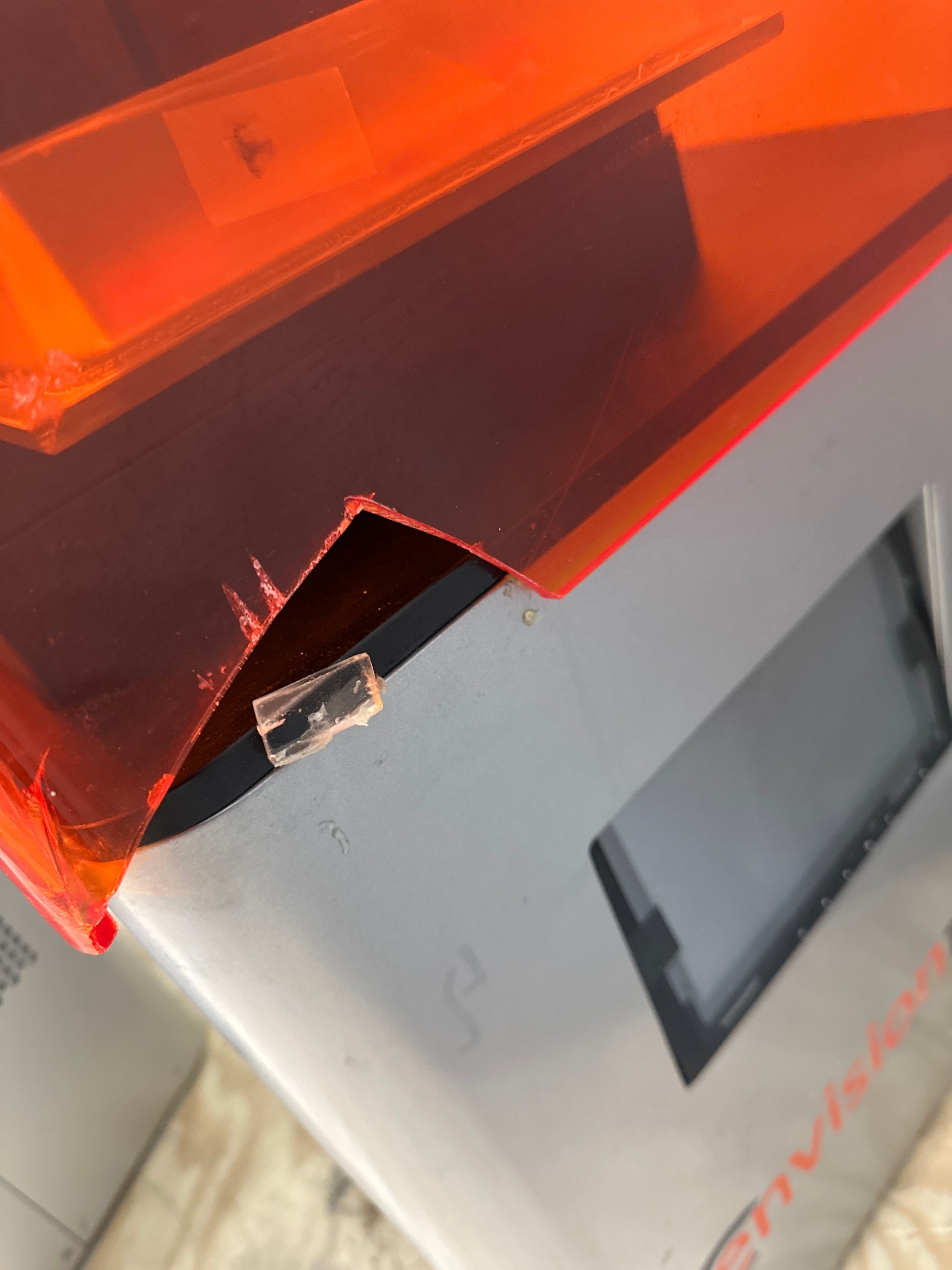 Envisiontec Vida Dental Dentistry Lab Resin 3D Printer - Broken Lid ...