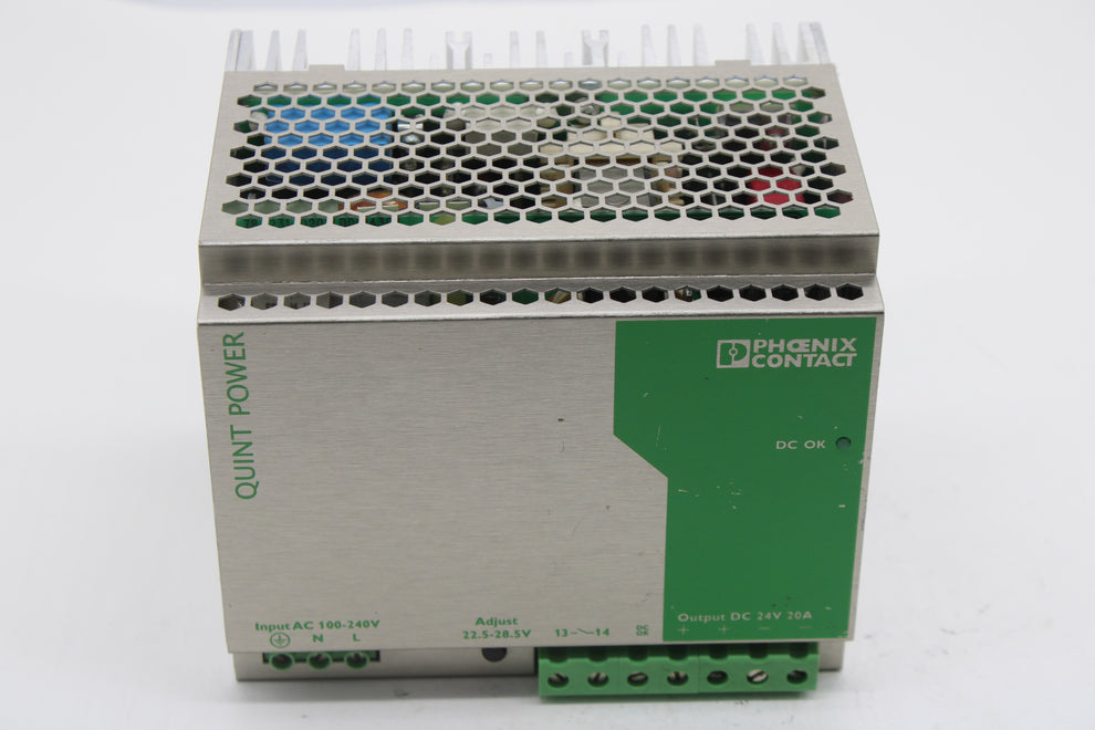 Phoenix QUINT-PS-100-240AC/24DC/20 Power Supply 2938620 – NTC Tech