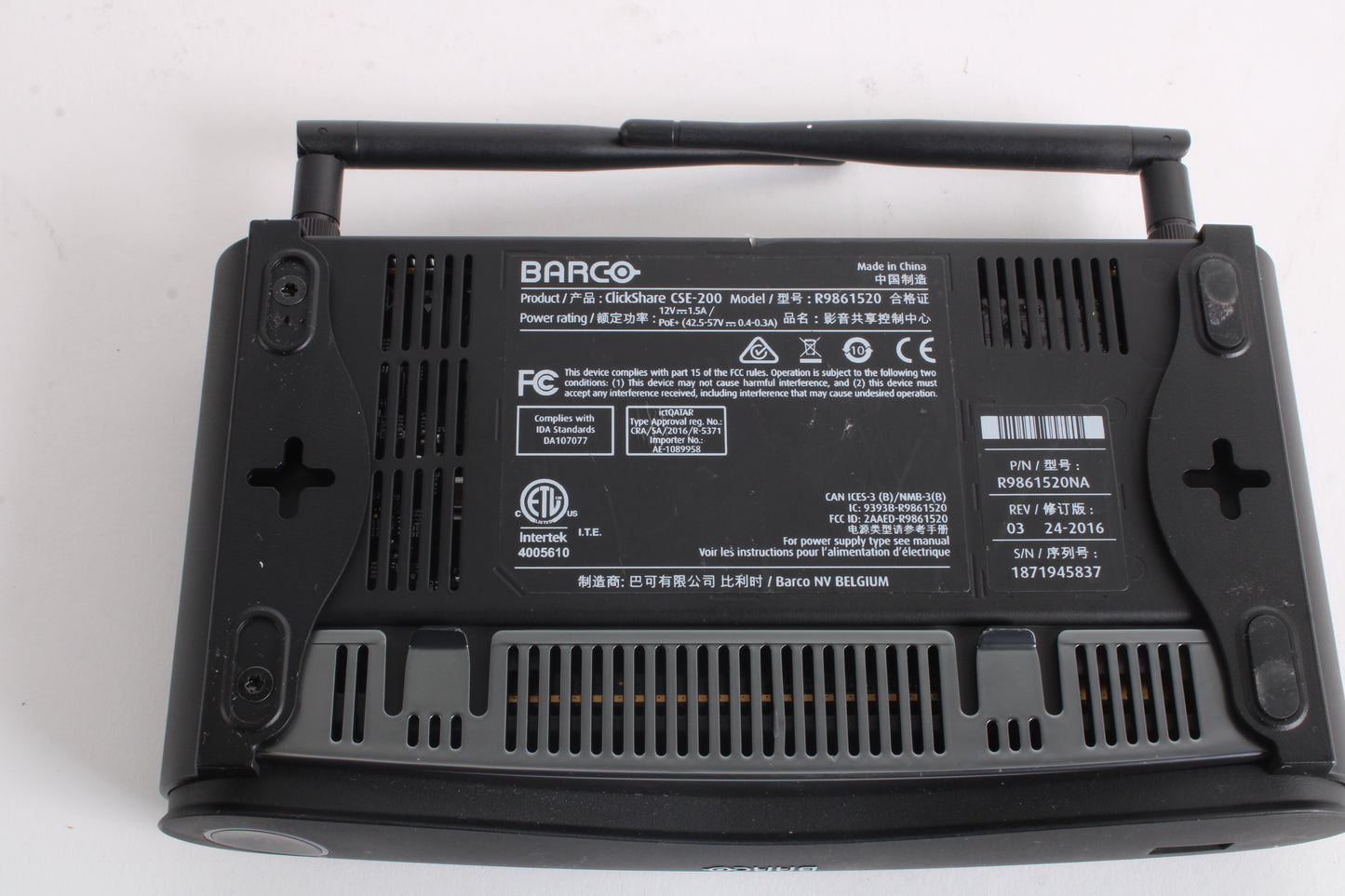 Barco ClickShare CSE-200 Wireless Presentation System R9861520 Lot of ...