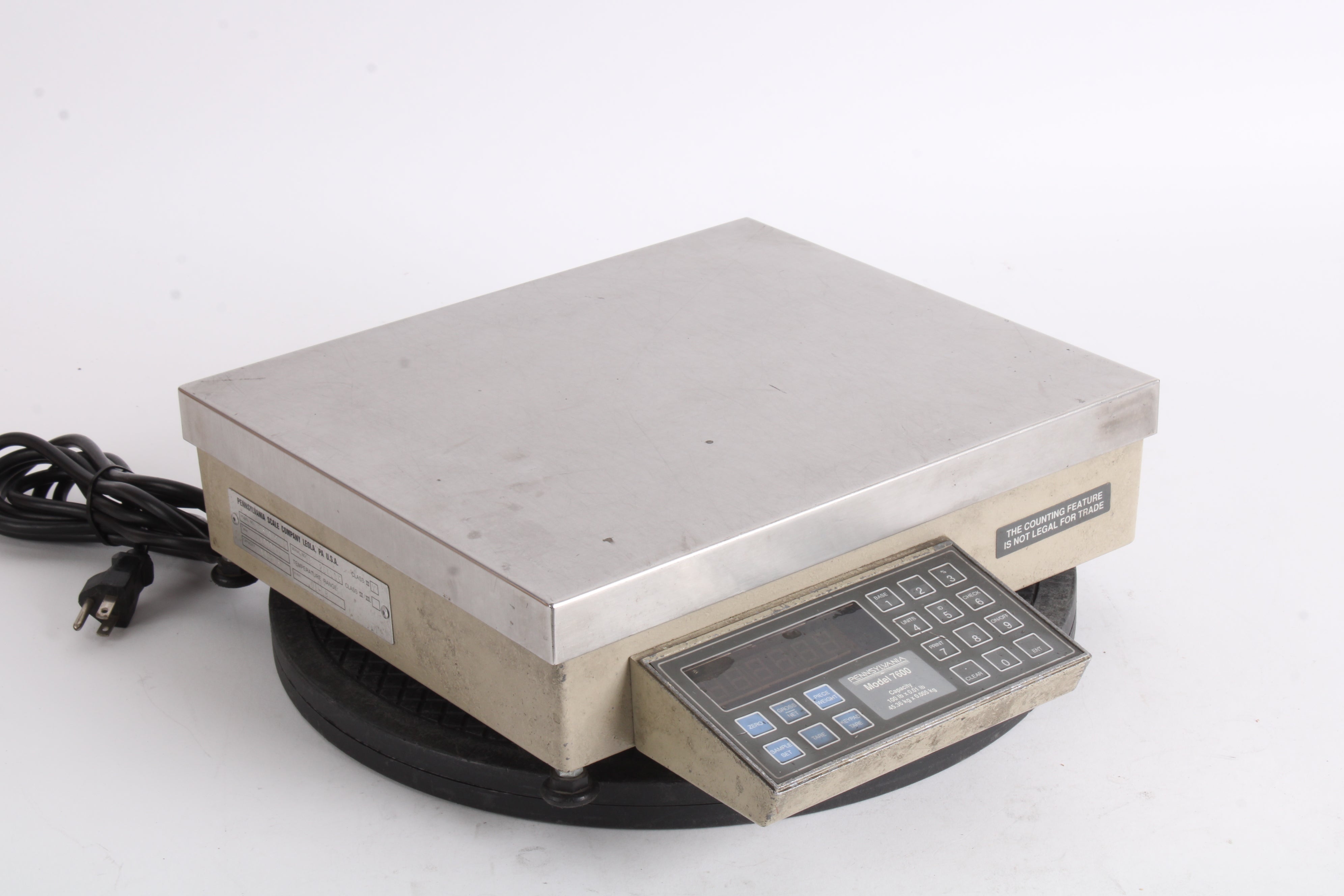 Pennsylvania Scale 7600 100LB x 0.01LB 45.36kg x 0.005kg Scale - Fair ...