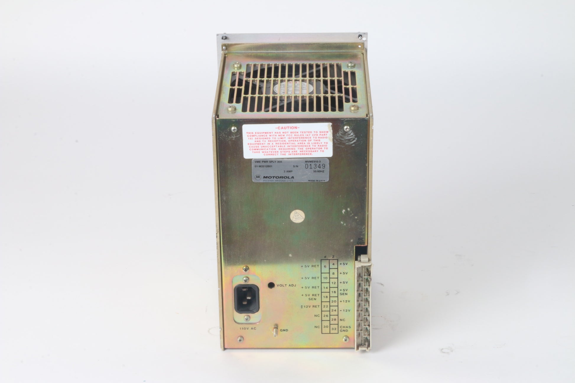 AS IS Motorola MVME910-3 VME Power Supply 30A – NTC Tech