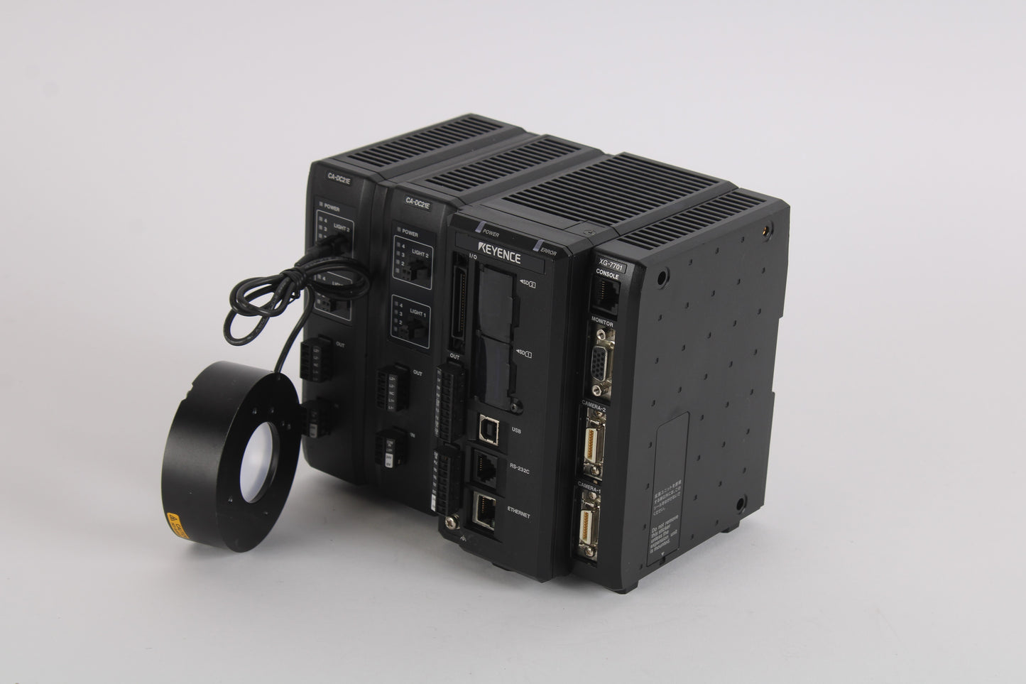 Keyence XG-7701 Multi-camera Imaging System w/ 2x CA-DC21E LED Illumin ...
