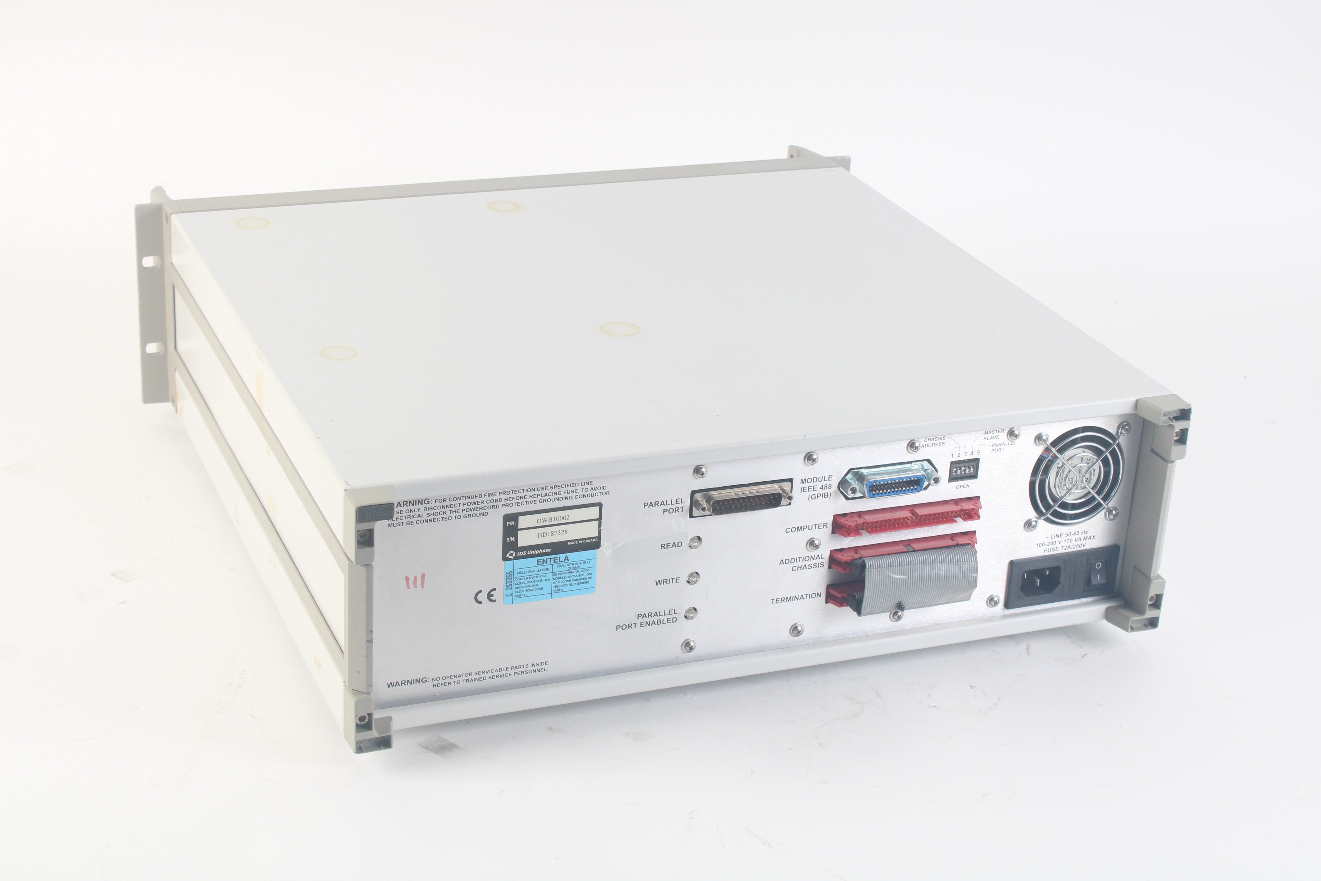 JDS Uniphase OWB10002 Optical WorkBench W/ 1x SWS16103 Switch 7x SWS15 ...