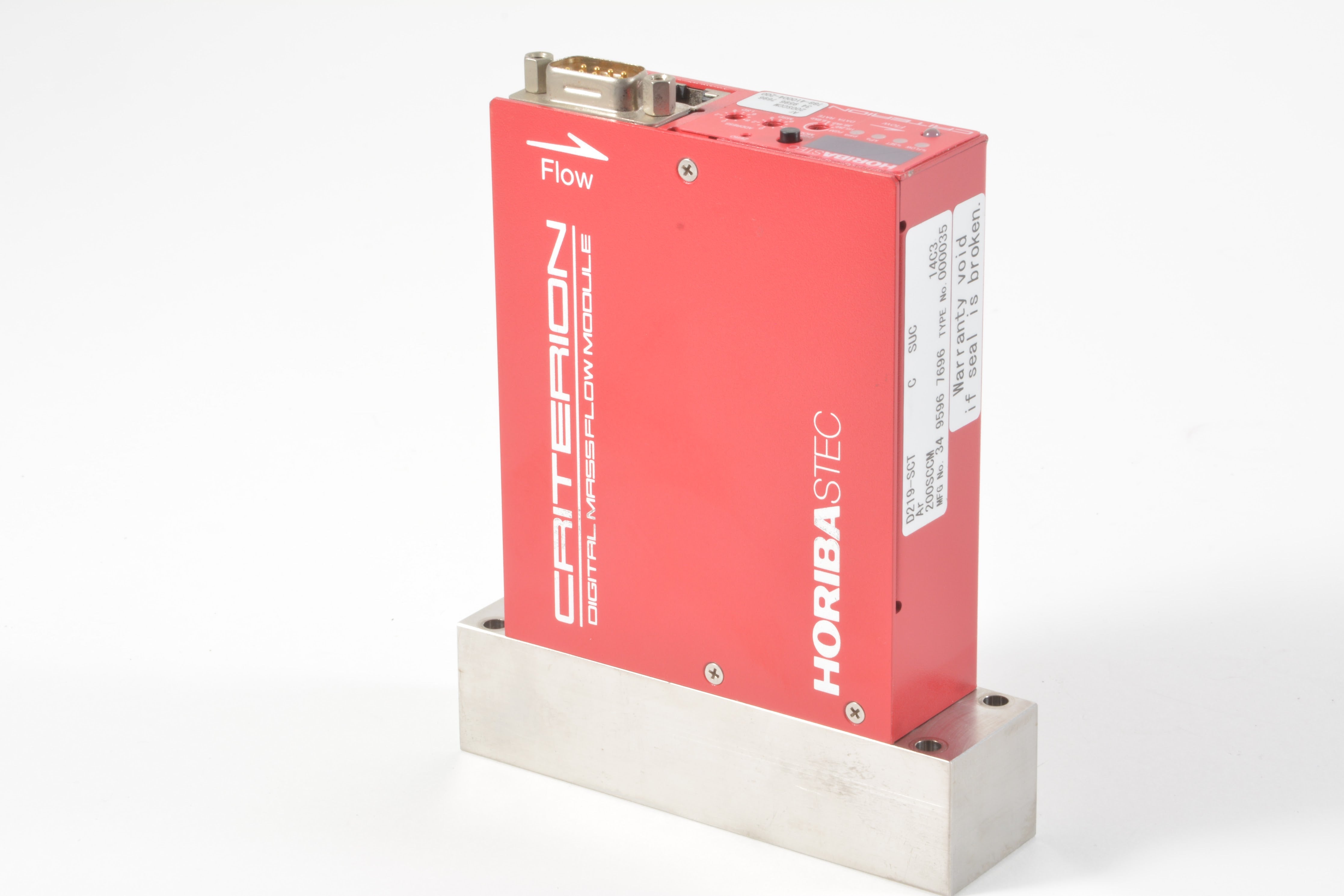 Horiba STEC Criterion D219-SCT Ar 200sccm Mass Flow Controller – NTC Tech
