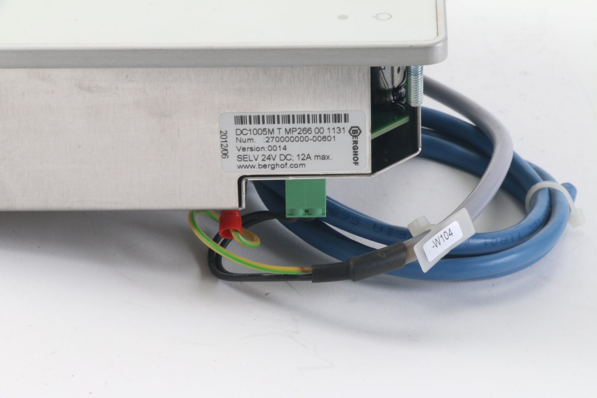 Berghof DC1005M Version: 0012 Operator Touch Screen Panel – NTC Tech