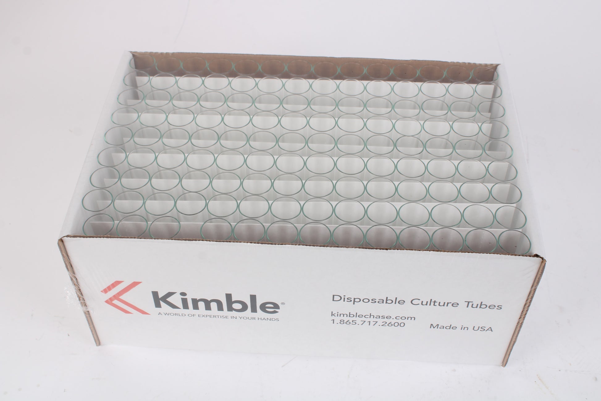 KIMBLE Plain Disposable Borosilicate Glass Tube, 55 mL - Case of 125 ...